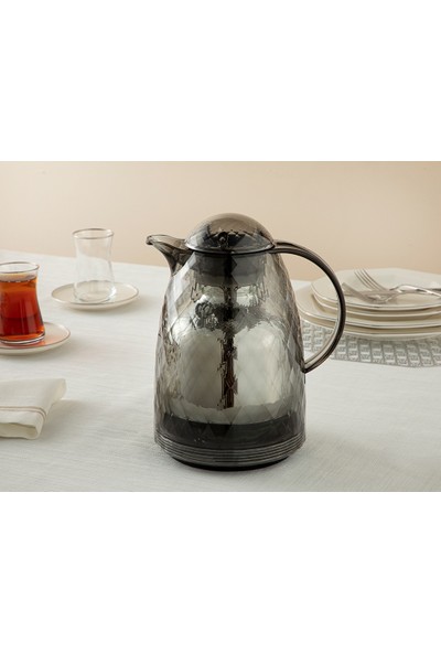 English Home Sprıng Akrilik Içi Cam Termos 1000 ml Antrasit