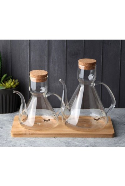 Perotti 2,li Cam Yağlık Seti 500-1000 ml 13027 Perotti 2,li Cam Yağlık Seti 500-1000 ml 13027