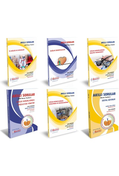 AÖF Sağlık Yönetimi 4. Sınıf 7. Yarıyıl Güz Dönemi Tüm Dersler Set