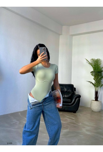 Kadın Çıtçıtlı Bodysuit