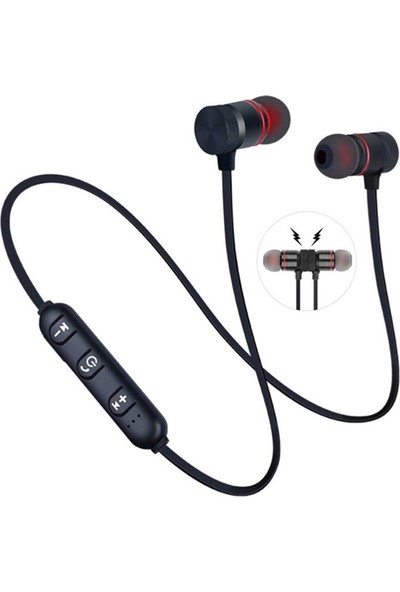 Bluetooth Kulakiçi Kablosuz Spor Kulaklık Mıknatıs Mikrofon Özellikli Tüm Telefon ile Uyumlu Bluetooth Kulakiçi Kablosuz Spor Kulaklık Mıknatıs Mikrofon Özellikli Tüm Telefon ile Uyumlu