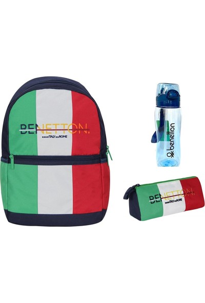 Benetton Italy Yeni Sezon Ilk Okul Çanta- Kalemlik - 700 ml Tritan Mataras C-Seti Benetton Italy Yeni Sezon Ilk Okul Çanta- Kalemlik - 700 ml Tritan Mataras C-Seti