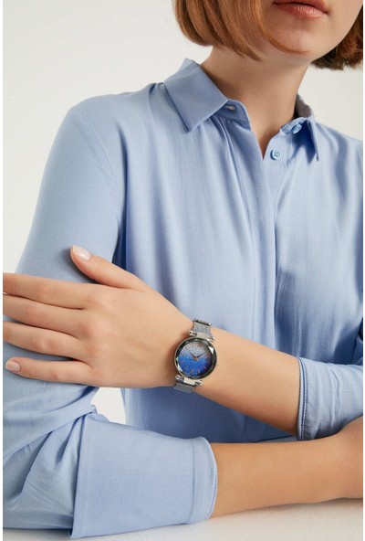 Aqua di Polo Kadın Gümüş Hasır Kordonlu Analog Kol Saati A5447 Aqua di Polo Kadın Gümüş Hasır Kordonlu Analog Kol Saati A5447