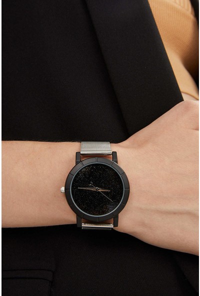 Aqua di Polo Kadın Siyah Hasır Kordonlu Analog Kol Saati A8932 Aqua di Polo Kadın Siyah Hasır Kordonlu Analog Kol Saati A8932