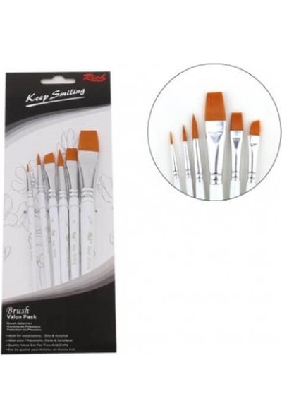 Rich Set:7 Keep Smile Fırça Seti 6'lı (SET7:01275)