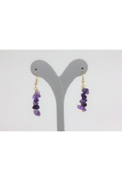 My Takı Ağacı Ametist Taşı Metal Küpe (Şekilsiz) My Takı Ağacı Ametist Taşı Metal Küpe (Şekilsiz)