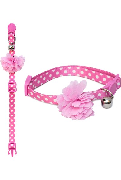 Mimi Eastland Pembe Çiçekli Kedi Boyun Tasması