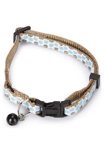 Mimi Beeztees Kedi Boyun Tasması 32 cm Mavi Kahverengi