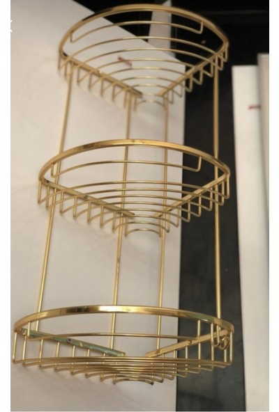 Sedef Gold 3 Raflı Köşelik