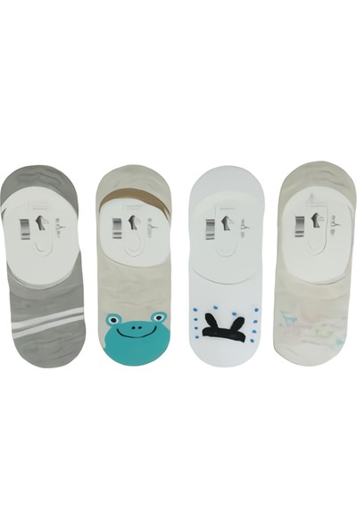 Yazlık Ince 4'lü Unisex Çocuk Babet Çorap Yazlık Ince 4'lü Unisex Çocuk Babet Çorap