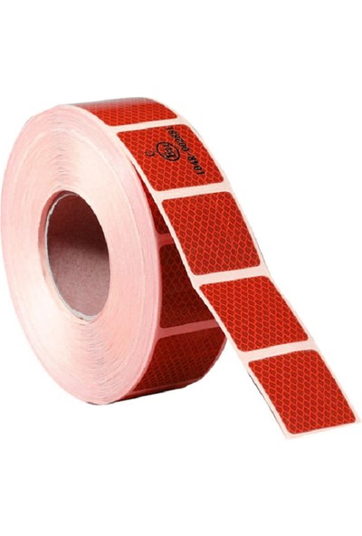 Poyraz Kare Kesikli Şerit Reflektör Kırmızı (1 Metre) (E Belgeli) Poyraz Kare Kesikli Şerit Reflektör Kırmızı (1 Metre) (E Belgeli)
