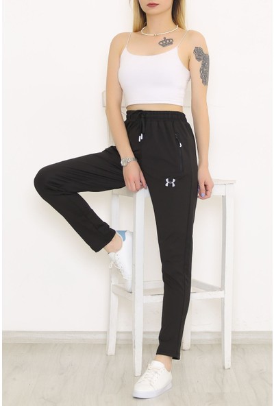 Nakışlı Eşofman Altı Siyah - 9790.1250.