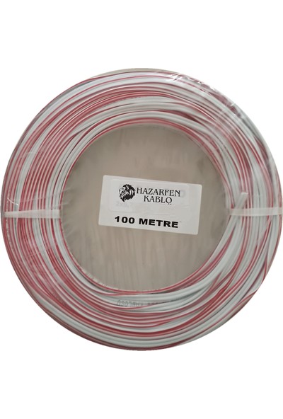 Hazarfen Kablo 2X0,75TAM Kesit Cca Kablo Hazarfen Kablo 2X0,75TAM Kesit Cca Kablo