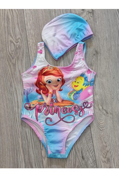 Kız Çocuk Baskılı Boneli Mayo 2705- Kız Çocuk Baskılı Boneli Mayo 2705-