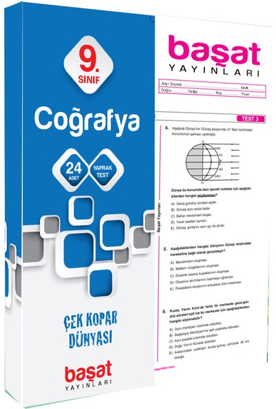 Başat Yayınları 9. Sınıf Coğrafya Çek Kopar Test Başat Yayınları 9. Sınıf Coğrafya Çek Kopar Test