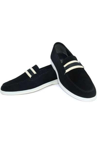 Groz Süet Deri Lastik Detaylı Kauçuk Tabanlı Günlük Loafer Ayakkabı Groz Süet Deri Lastik Detaylı Kauçuk Tabanlı Günlük Loafer Ayakkabı
