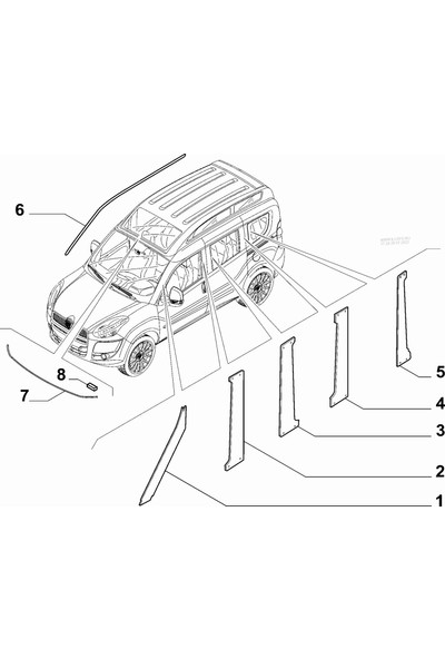 Fiat Direk Dış Kaplama Sg 520 55D 735498061 Fiat Direk Dış Kaplama Sg 520 55D 735498061