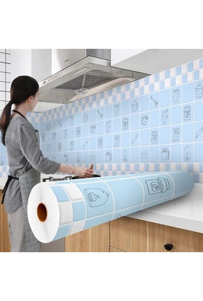 Nzm Sıcaklığa Dayanıklı Kendiliğinden Yapışkanlı Film Su ve Yağ Geçirmez Duvar Folyosu 5mt*60 cm Nzm Sıcaklığa Dayanıklı Kendiliğinden Yapışkanlı Film Su ve Yağ Geçirmez Duvar Folyosu 5mt*60 cm