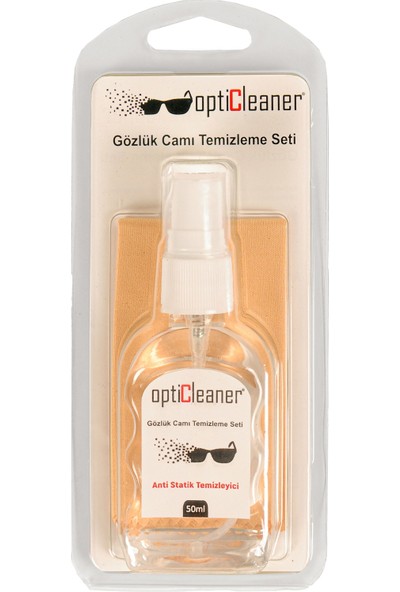 optiCleaner 50 ml Gözlük Camı Temizleme Seti