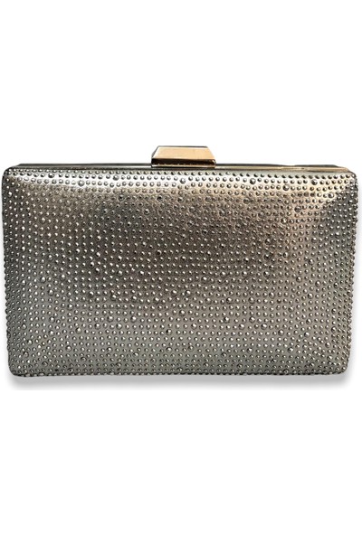 Elizabell Gümüş Taşlı Kutu Abiye Çanta Çift Taraflı Gece Çantası 20CM13  Taşlı ve Çupralı Elizabell Gümüş Taşlı Kutu Abiye Çanta Çift Taraflı Gece Çantası 20CM13  Taşlı ve Çupralı