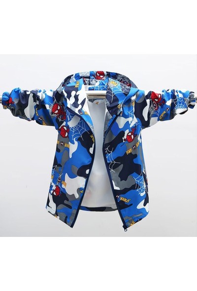 Erkek Çocuk Su Geçirmez Örümcek Adam Yağmurluk 2-10 Yaş