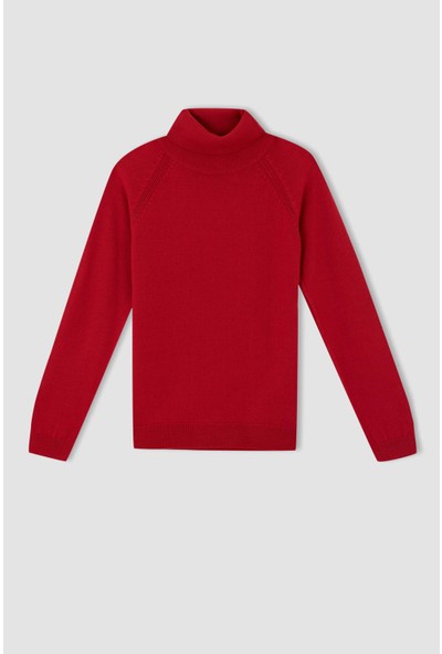 DeFacto Kız Çocuk Regular Fit Balıkçı Yaka Kazak R1953A622AU DeFacto Kız Çocuk Regular Fit Balıkçı Yaka Kazak R1953A622AU