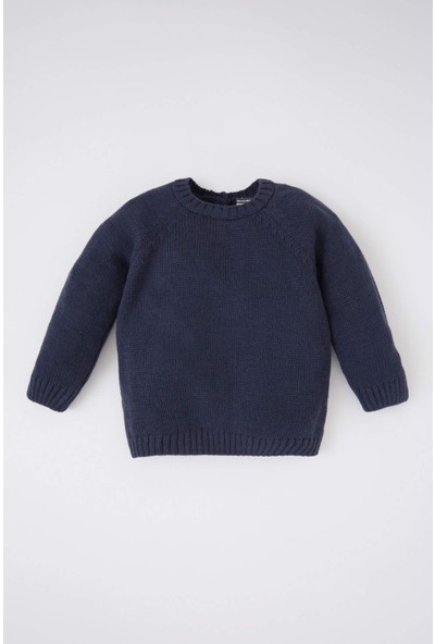 DeFacto Erkek Bebek Regular Fit Bisiklet Yaka KAZAK X5296A222AU