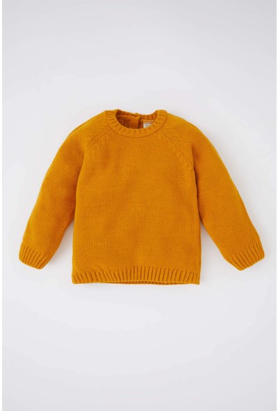 DeFacto Erkek Bebek Regular Fit Bisiklet Yaka Kazak X5296A222AU