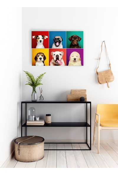 Sigun 6 Parça Sevimli Köpek Suratları Ahşap Poster 22 x 22 cm Sigun 6 Parça Sevimli Köpek Suratları Ahşap Poster 22 x 22 cm