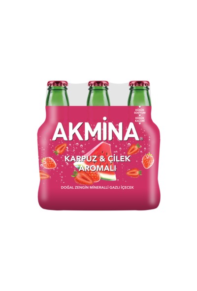 Akmina Karpuz - Çilek 6X200 ml