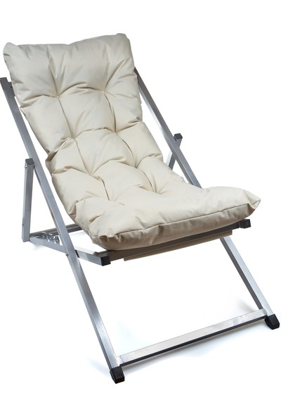 Minderli - Titty Şezlong Seti Bahçe&balkon&teras&plaj Katlanır Set - 1 Şezlong