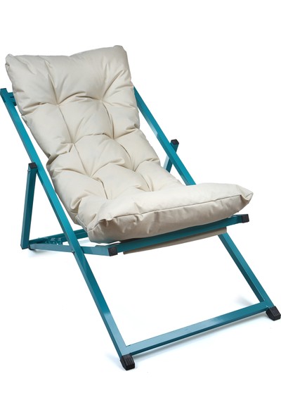 Minderli - Titty Şezlong Seti Bahçe&balkon&teras&plaj Katlanır Set - 1 Şezlong