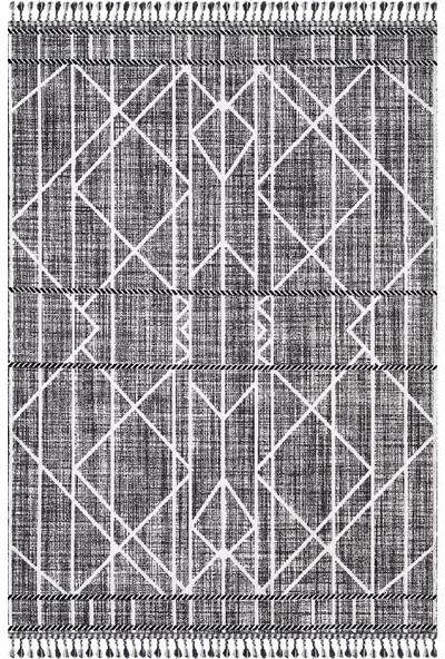 Pierre Cardin Studio Mono MP12B Siyah Beyaz Iskandinav Halı Pierre Cardin Studio Mono MP12B Siyah Beyaz Iskandinav Halı