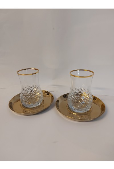 Aless 12 Parça Gold Çay Seti