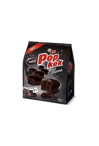 Eti Popkek Mini Bitter Çikolatalı Kek 162G Eti Popkek Mini Bitter Çikolatalı Kek 162G