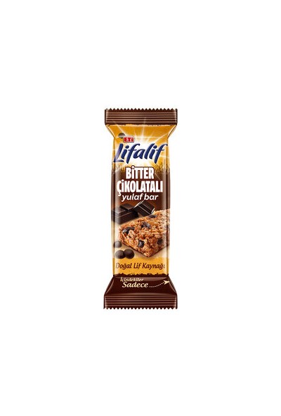 Eti Lifalif Bitter Çikolatalı Yulaf Bar 35 gr * 10 Adet Eti Lifalif Bitter Çikolatalı Yulaf Bar 35 gr * 10 Adet