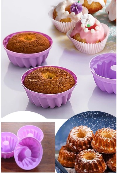 Baroness Silikon Mini Muffin Kek Kalıbı 12'li Baroness Silikon Mini Muffin Kek Kalıbı 12'li