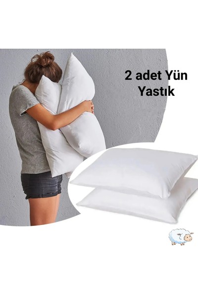 Fukubu Home %100 Doğal Kokusuz Yün Yastık - 2 Adet - 50 x 70 cm Fukubu Home %100 Doğal Kokusuz Yün Yastık - 2 Adet - 50 x 70 cm