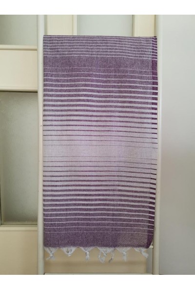 Melis Home Peştemal, Banyo Havlusu, Plaj Havlusu, Çizgili Mor Melis Home Peştemal, Banyo Havlusu, Plaj Havlusu, Çizgili Mor
