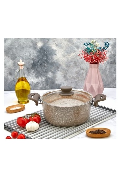 Granit Tencere Ezme Derin Çorba Tenceresi Yapışmaz 20 cm 2 lt Granit Tencere Ezme Derin Çorba Tenceresi Yapışmaz 20 cm 2 lt