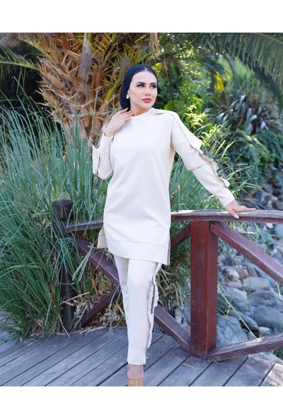 Afra Tekstil Sade Eşofman Takım Mokoko