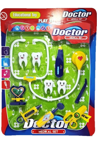 Kahraman Oyuncak Doktor Sağlık Oyun Set 11 Parça Mavi Kahraman Oyuncak Doktor Sağlık Oyun Set 11 Parça Mavi
