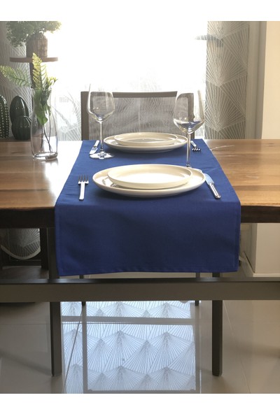 Düz Renk Kare Runner Örtü