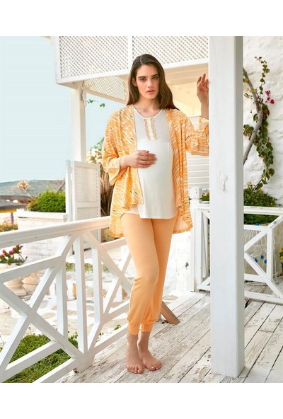 Efsi Casual 7026 Lohusa Üçlü Pijama Takımı