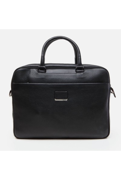 Bond Non 04CAH245440A100 HAKIKI Deri Siyah Erkek Çanta