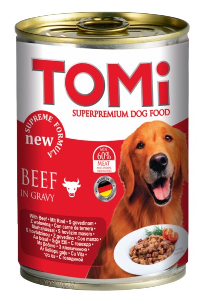 Tomi Sığır Etli Yetişkin Köpek Konservesi 400 gr (24 Adet) Tomi Sığır Etli Yetişkin Köpek Konservesi 400 gr (24 Adet)