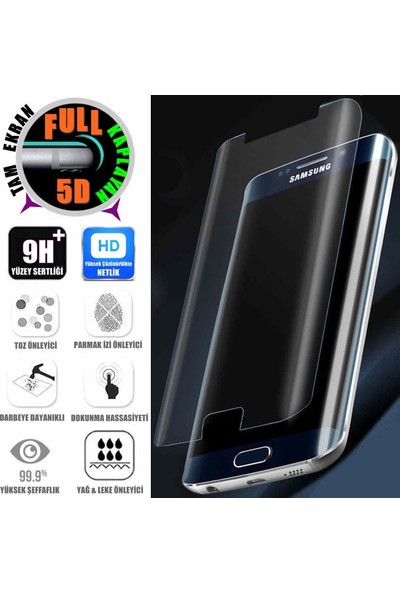 Bayraktaron Samsung Galaxy S6 Edge Ekran Koruyucu 5d Kavisli Kırılmaz Cam Full Tam Kapatan Hd Şeffaf (EU42NHC) Bayraktaron Samsung Galaxy S6 Edge Ekran Koruyucu 5d Kavisli Kırılmaz Cam Full Tam Kapatan Hd Şeffaf (EU42NHC)