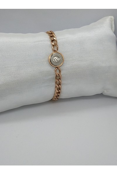 Pingala Aksesuar Para Detaylı Çelik Bileklik