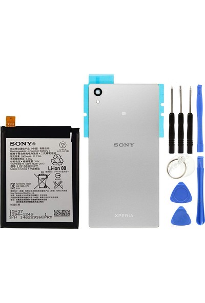 Ceyker GSM Sony Xperia Z5 / Z5 Dual E6603 E6633 Arka Batarya Pil Kapağı Cam + Batarya Pil + Tamir Montaj Seti Ceyker GSM Sony Xperia Z5 / Z5 Dual E6603 E6633 Arka Batarya Pil Kapağı Cam + Batarya Pil + Tamir Montaj Seti