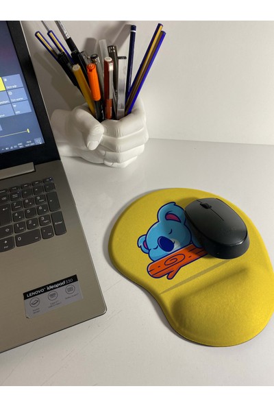 Uykucu Koala Bilek Destekli Mouse Pad Uykucu Koala Bilek Destekli Mouse Pad